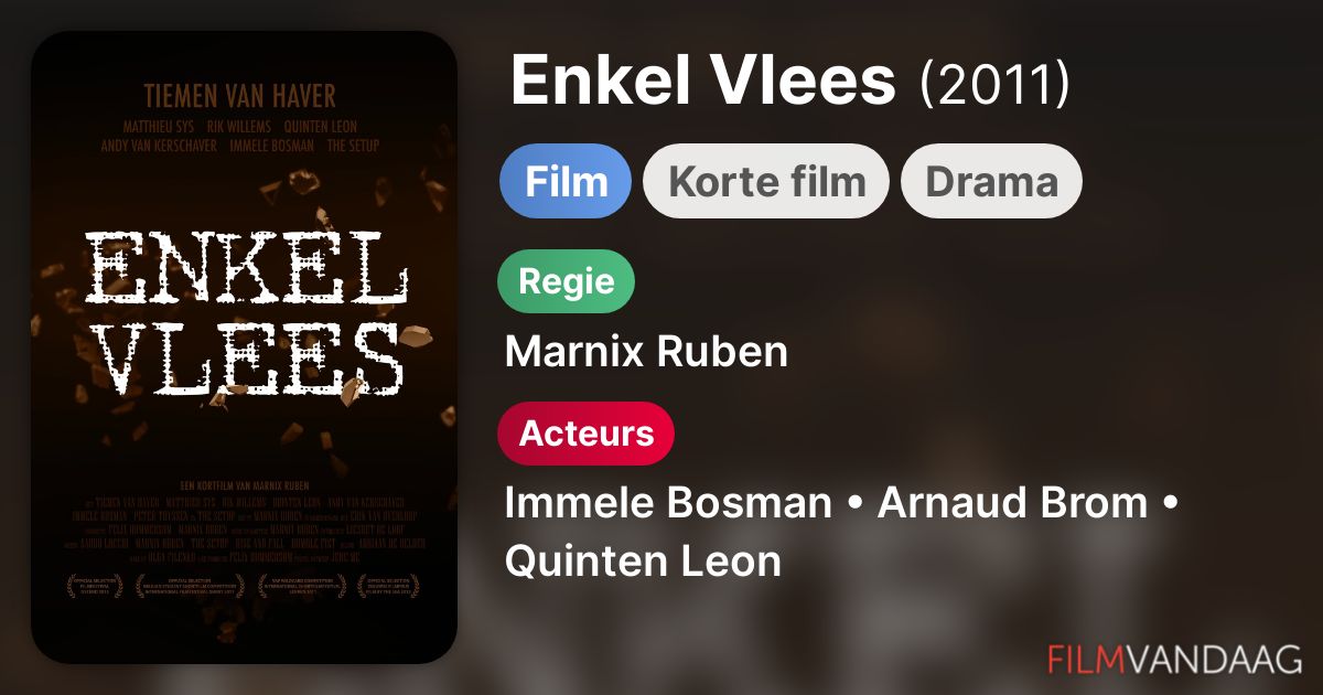 Enkel Vlees (film, 2011) - FilmVandaag.nl