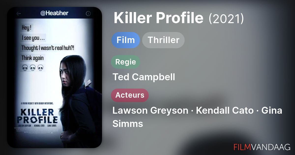 Killer Profile (film, 2021) - FilmVandaag.nl
