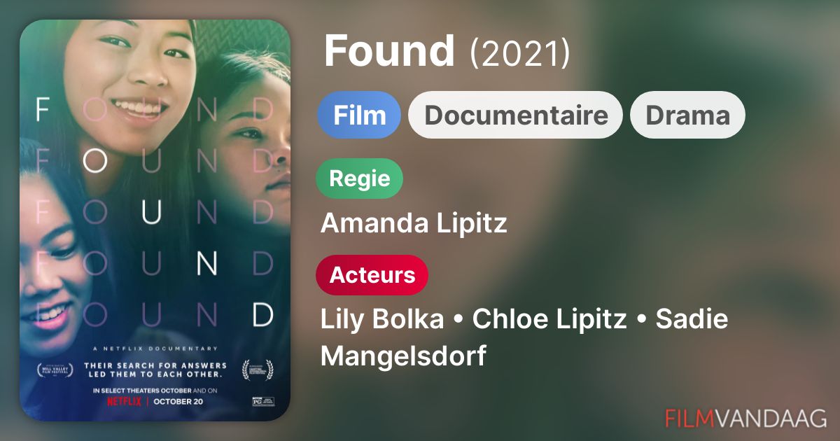 Found (film, 2021) - FilmVandaag.nl