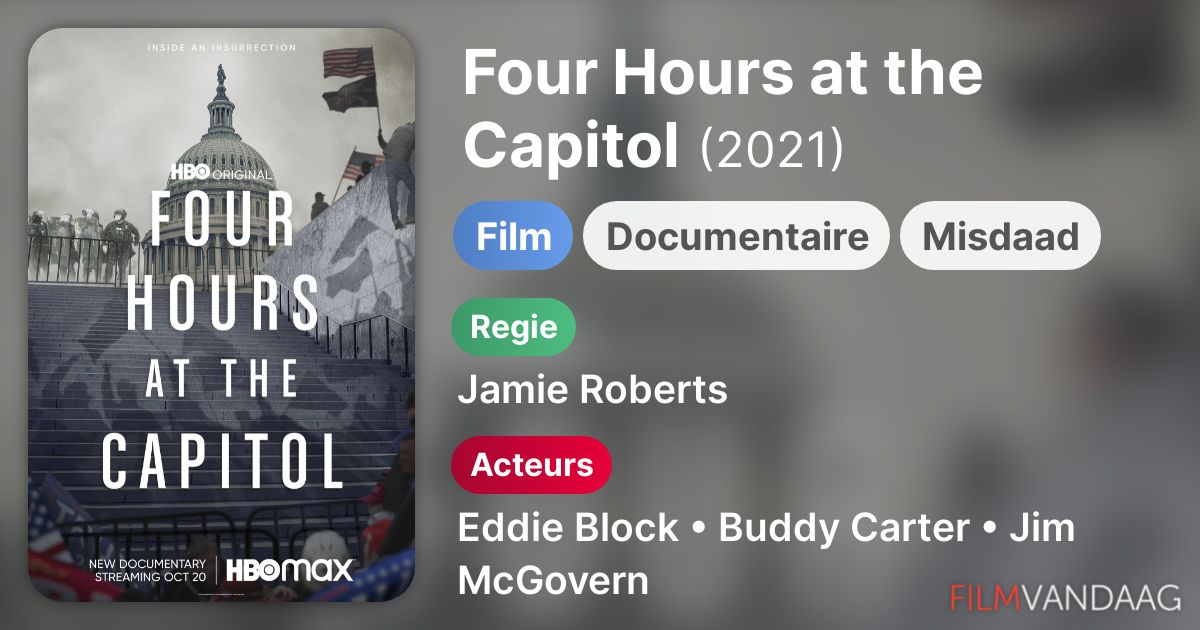 Four Hours at the Capitol (film, 2021) kopen op dvd of blu-ray ...