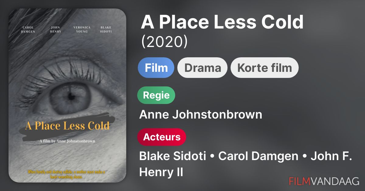 A Place Less Cold (film, 2020) - FilmVandaag.nl