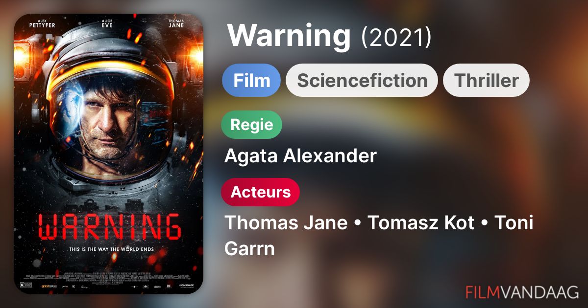 Warning (film, 2021) - FilmVandaag.nl