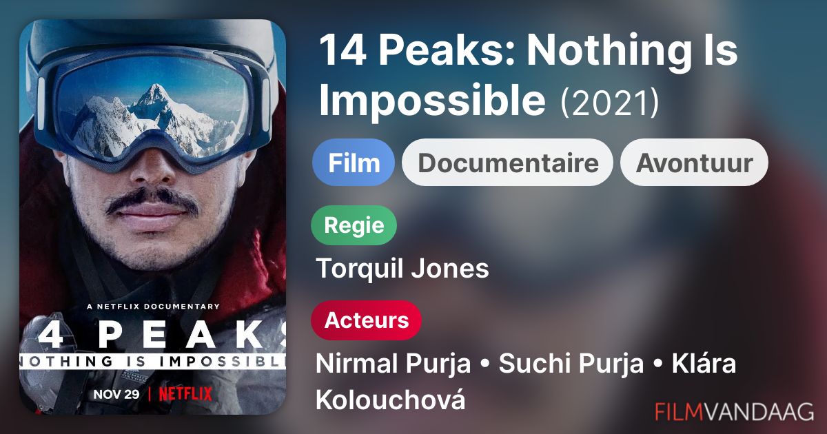 14 Peaks: Nothing Is Impossible (film, 2021) - FilmVandaag.nl