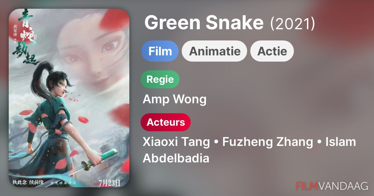 Green Snake (film, 2021) - FilmVandaag.nl