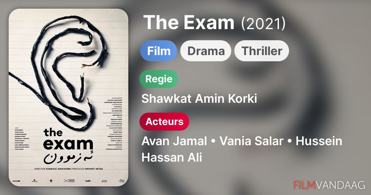 The Exam (film, 2021) - FilmVandaag.nl