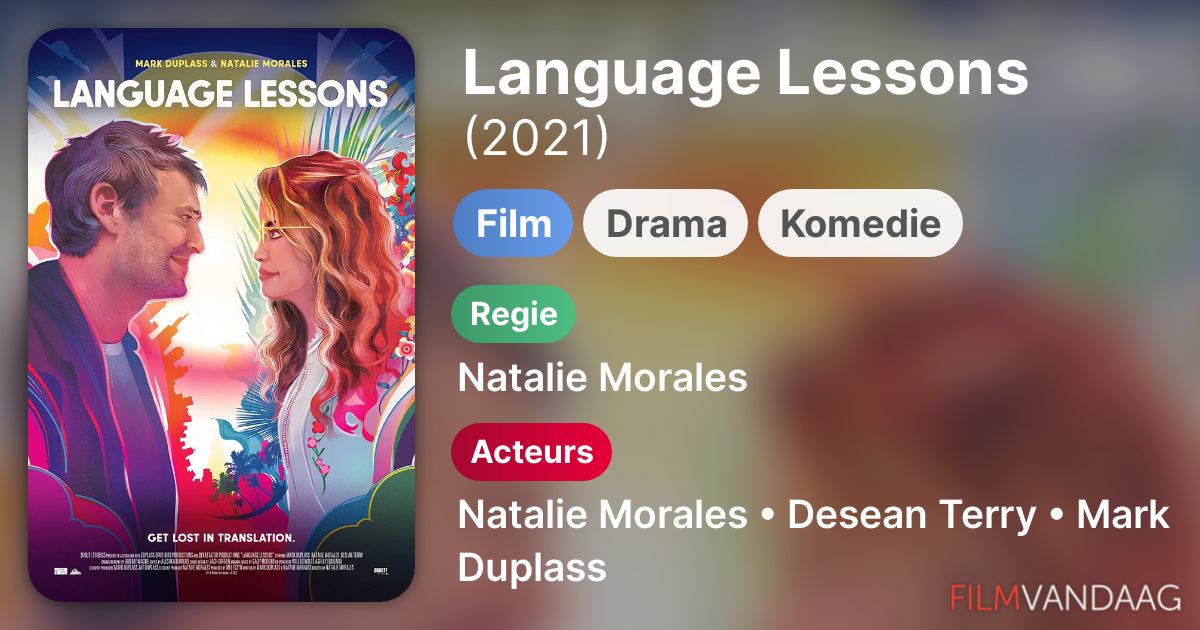 Language Lessons (film, 2021) - FilmVandaag.nl