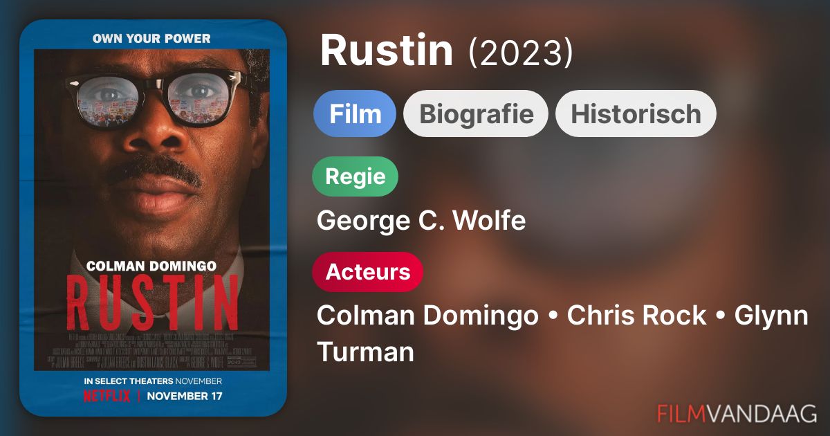 Rustin (film, 2023) - FilmVandaag.nl