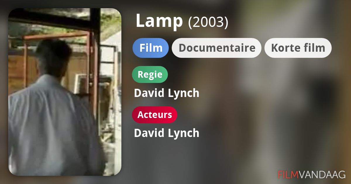 Lamp (film, 2003) - FilmVandaag.nl