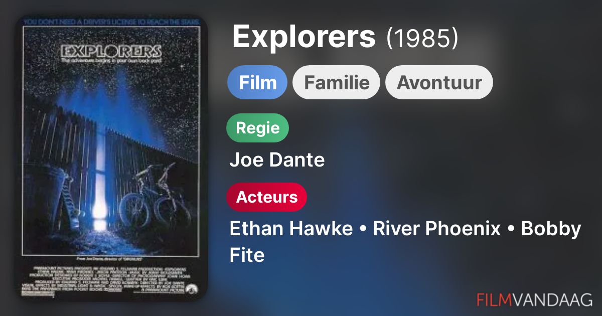 Explorers (film, 1985) - FilmVandaag.nl
