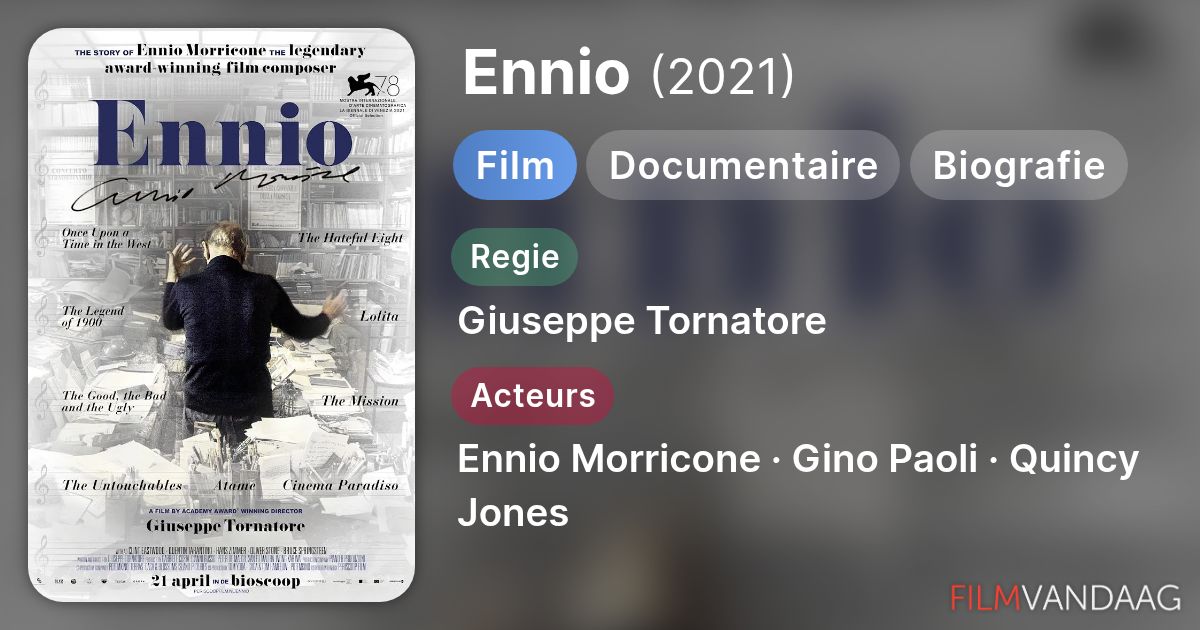 Ennio (film, 2021) - FilmVandaag.nl