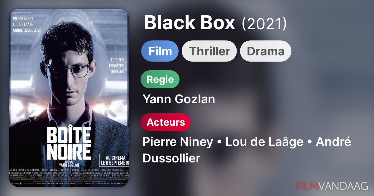 Black Box in de Bioscoop (Alle Bioscooptijden) - FilmVandaag.nl