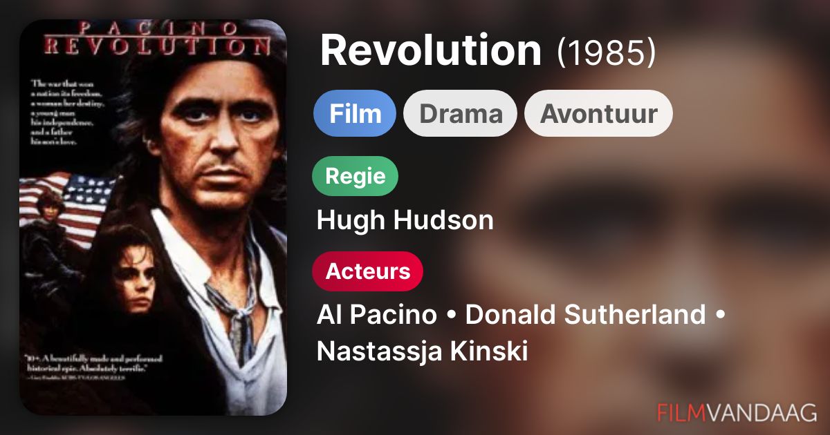Revolution (film, 1985) - FilmVandaag.nl