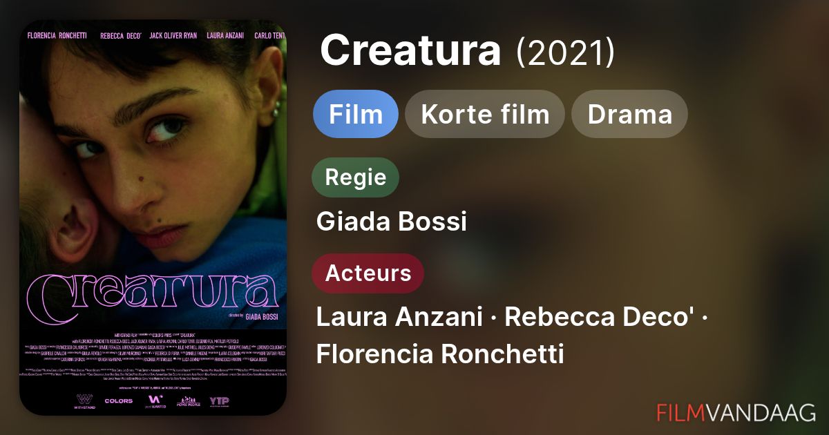 Creatura (film, 2021) - FilmVandaag.nl