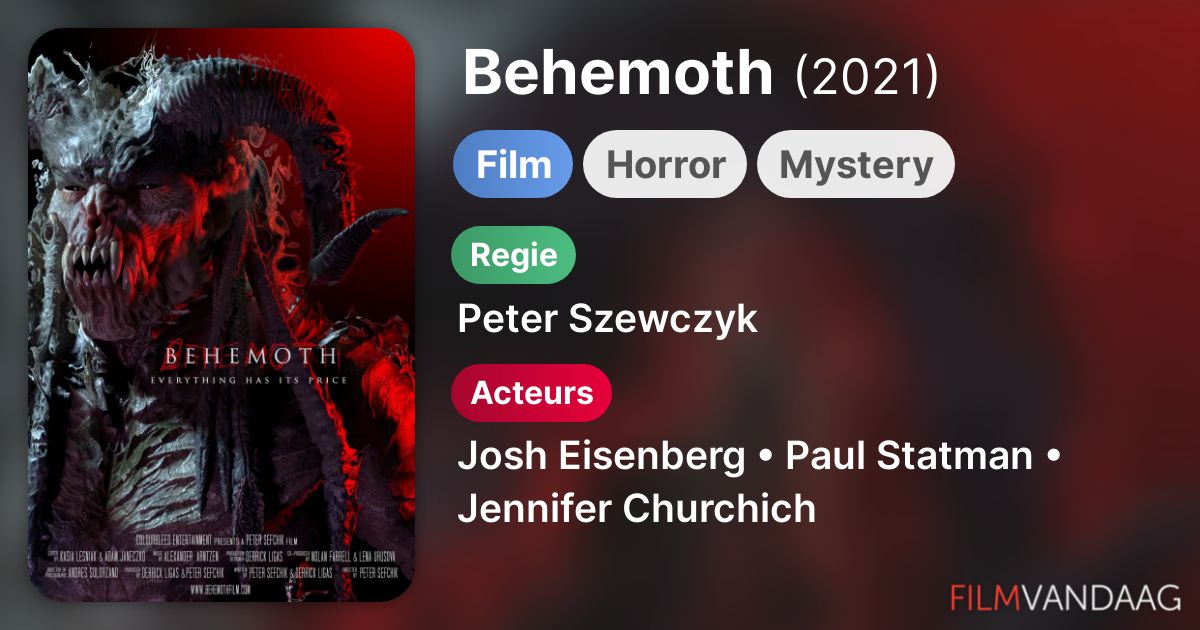 Behemoth (film, 2020) - FilmVandaag.nl