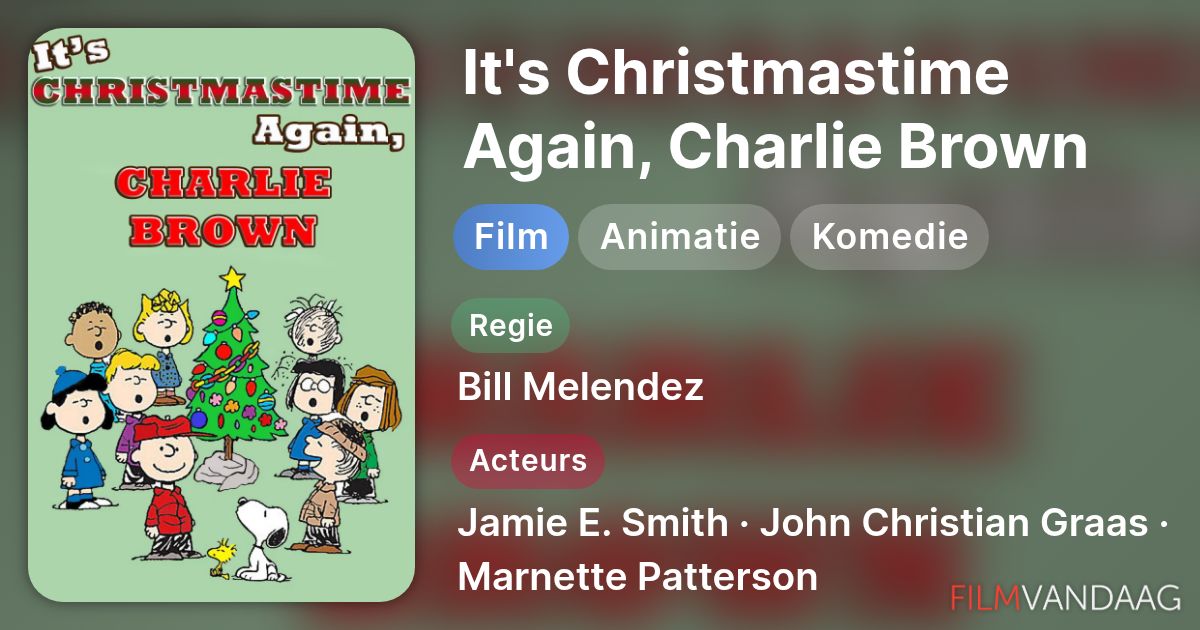 It's Christmastime Again, Charlie Brown (film, 1992) - FilmVandaag.nl