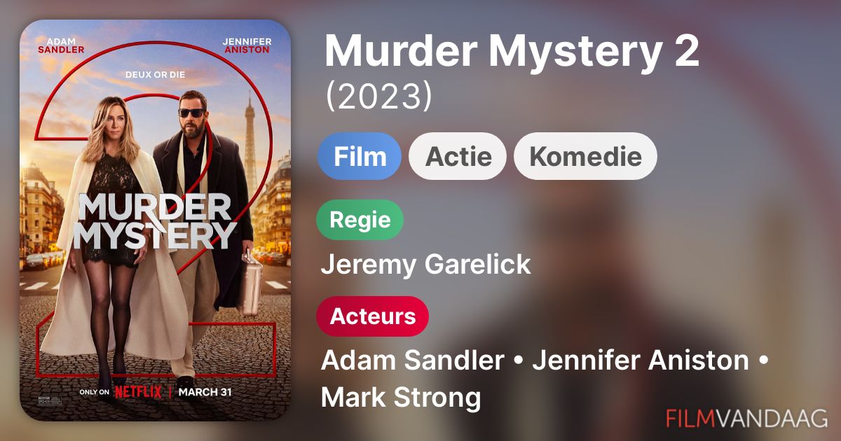 Murder Mystery 2 (film, 2023) - FilmVandaag.nl