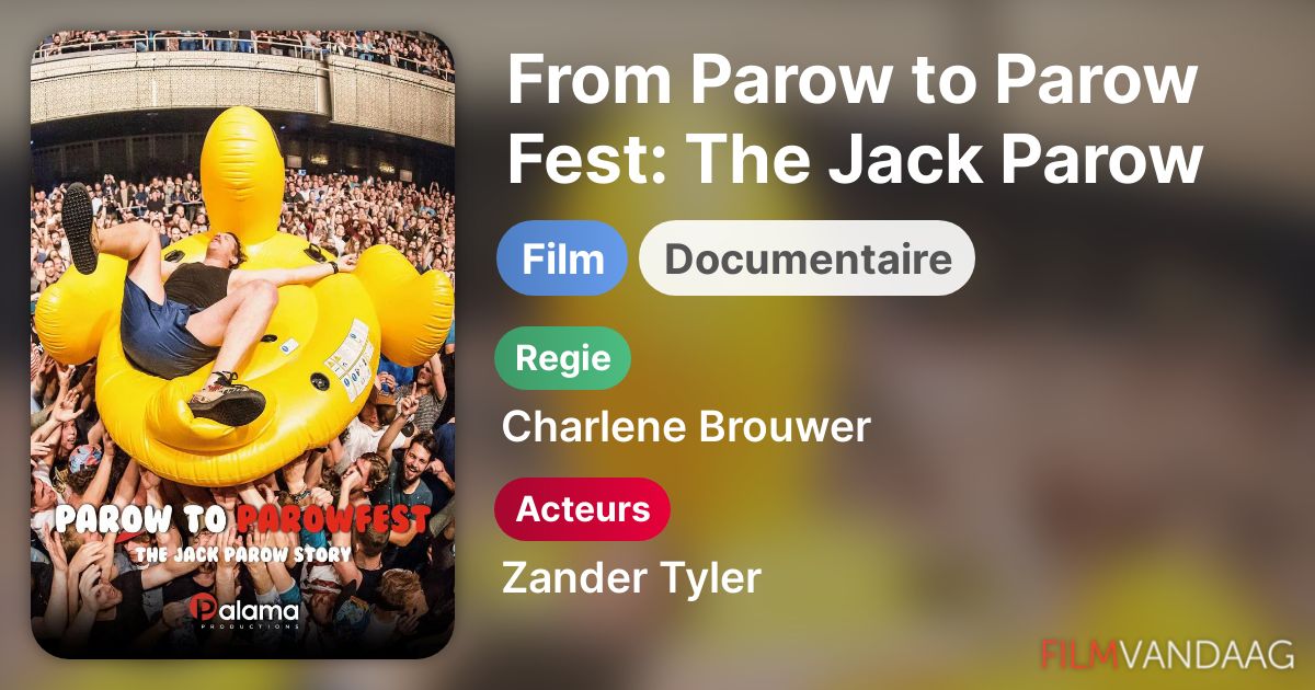 From Parow to Parow Fest: The Jack Parow Story (film, 2020 ...