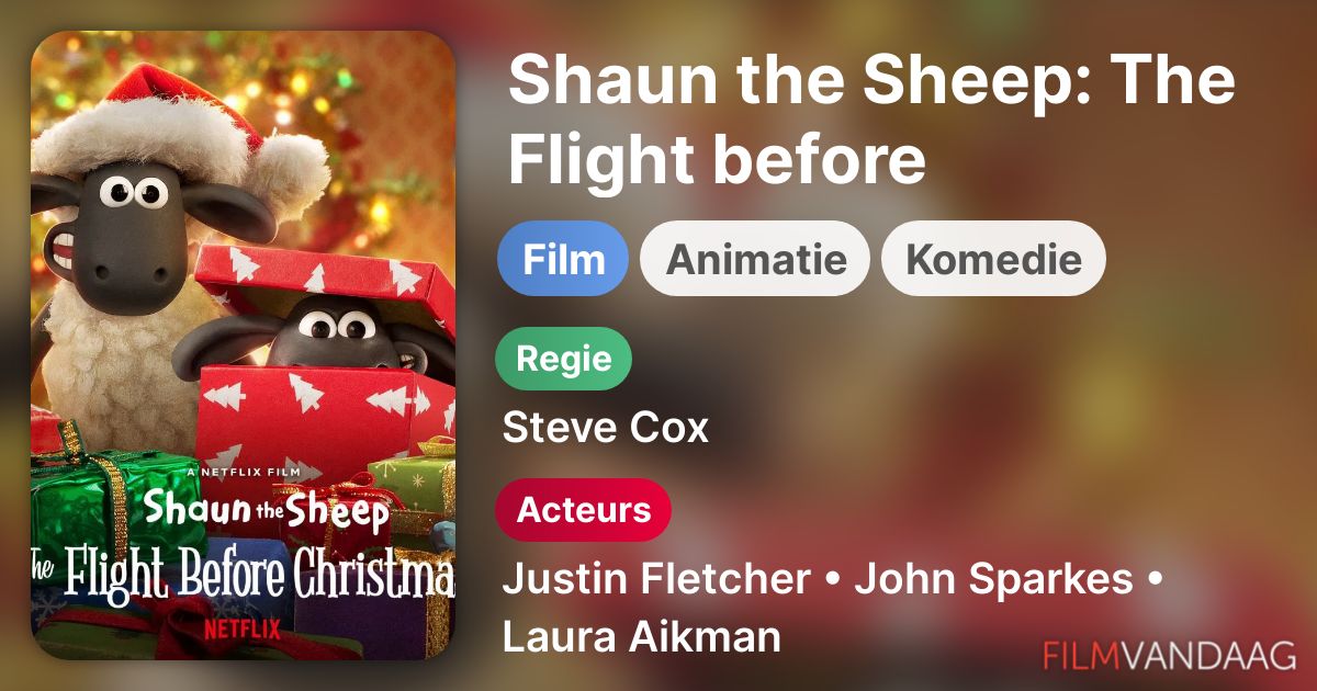 Shaun the Sheep: The Flight before Christmas (film, 2021) - FilmVandaag.nl