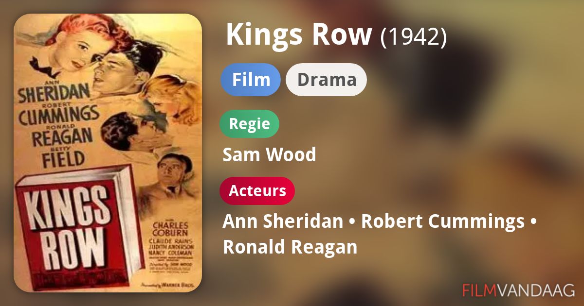 Kings Row (film, 1942) - FilmVandaag.nl