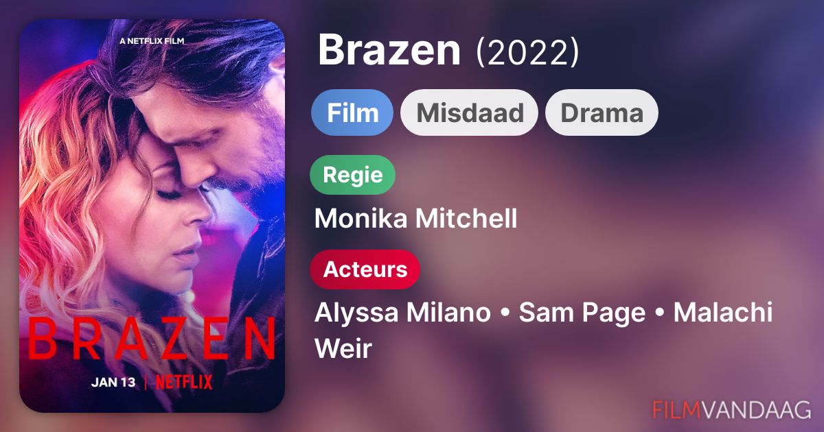 Alle acteurs in Brazen (film, 2022) - FilmVandaag.nl