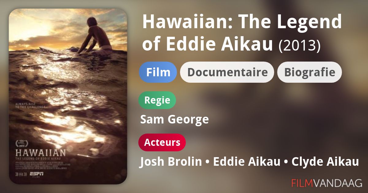 Hawaiian: The Legend of Eddie Aikau (film, 2013) - FilmVandaag.nl
