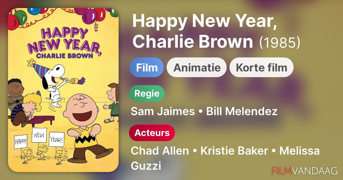 Happy New Year, Charlie Brown (film, 1986) - FilmVandaag.nl