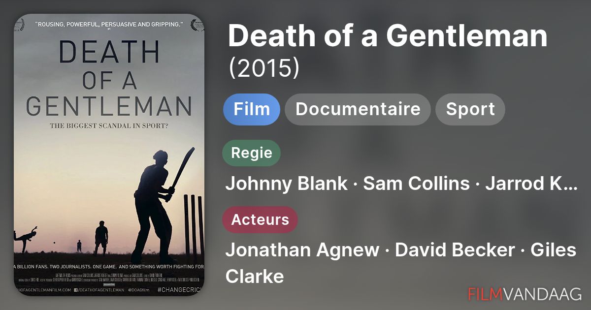 Death of a Gentleman (film, 2015) - FilmVandaag.nl