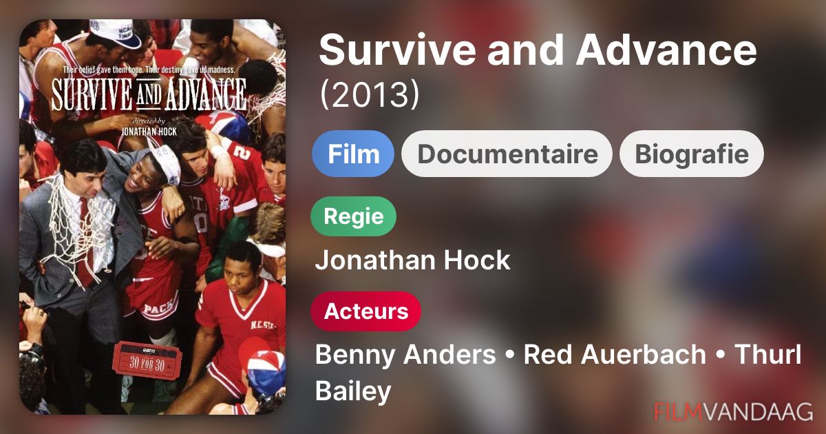 Survive and Advance (film, 2013) - FilmVandaag.nl
