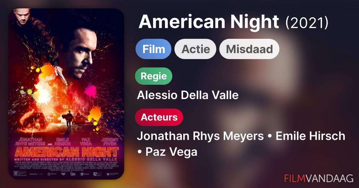 American Night (film, 2021) - FilmVandaag.nl