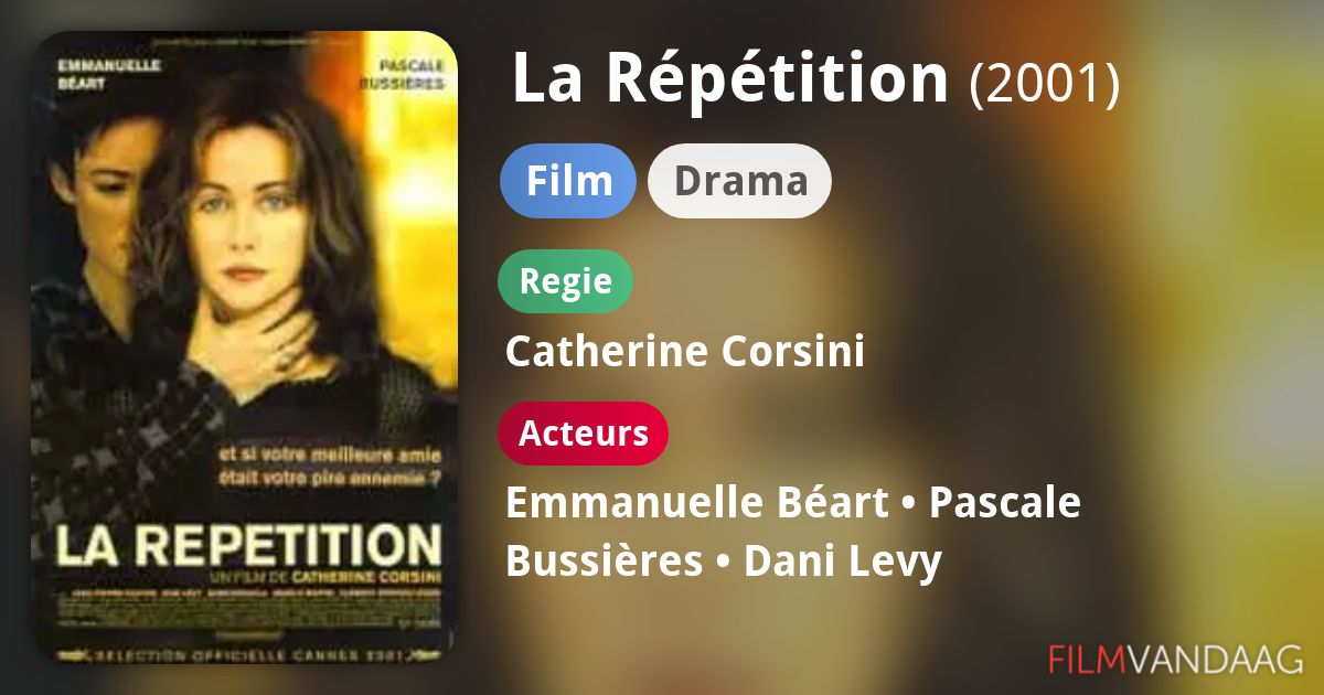 La Répétition (film, 2001) - FilmVandaag.nl