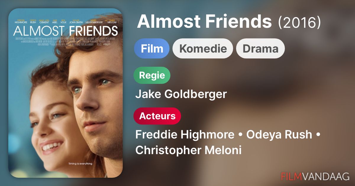 Almost Friends (film, 2016) - FilmVandaag.nl