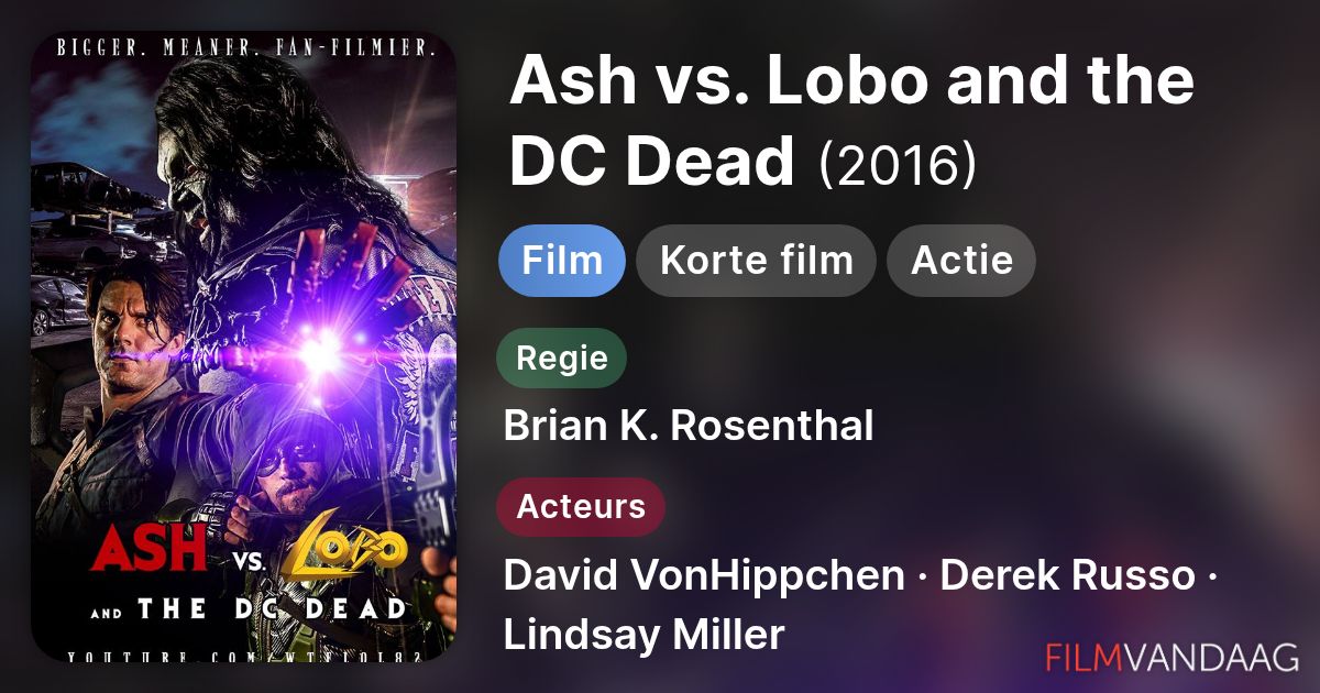 Ash vs. Lobo and the DC Dead (film, 2016) - FilmVandaag.nl