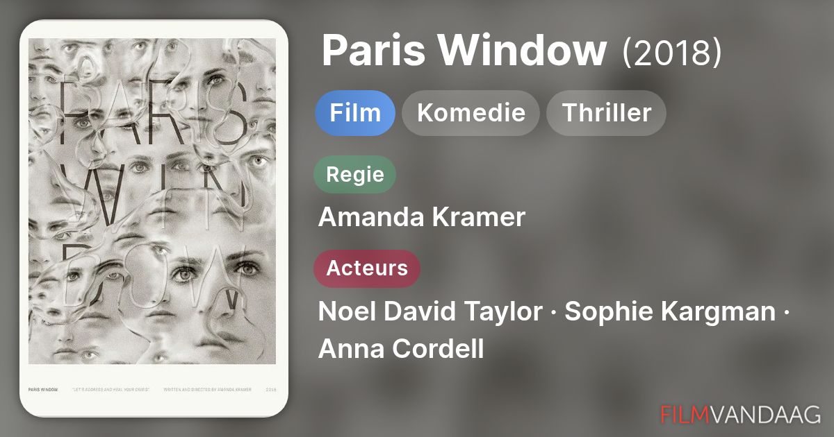 Paris Window (film, 2018) - FilmVandaag.nl