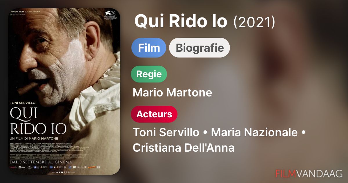 Qui Rido Io (film, 2021) - FilmVandaag.nl