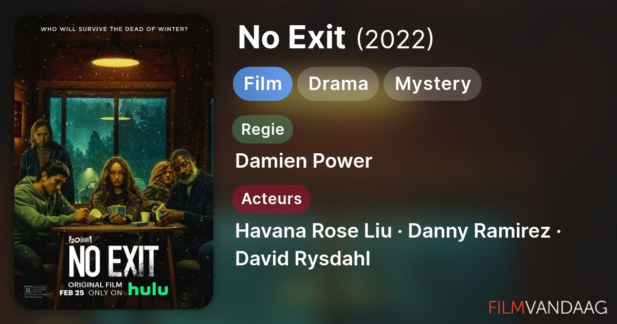 No Exit (film, 2022) - FilmVandaag.nl