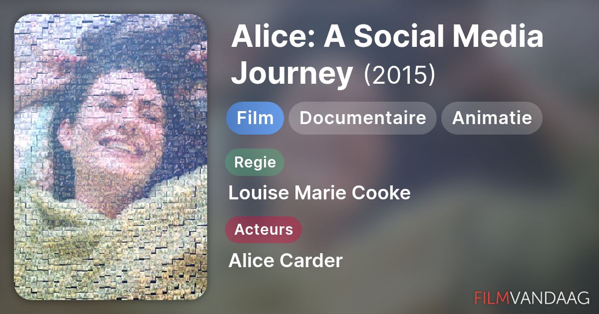 Alice: A Social Media Journey (film, 2015) - FilmVandaag.nl