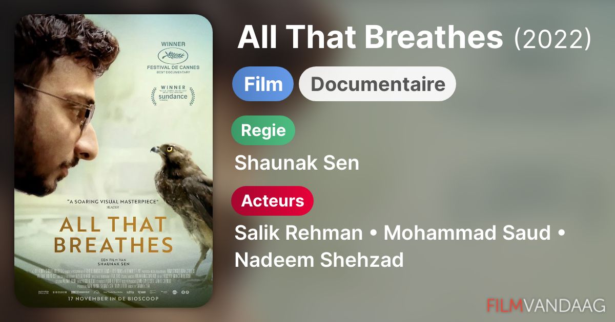 All That Breathes (film, 2022) - FilmVandaag.nl