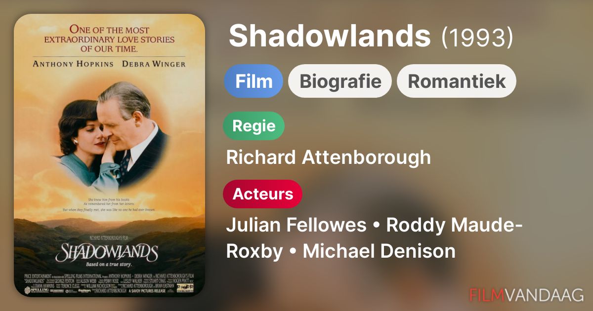 Shadowlands (film, 1993) - FilmVandaag.nl