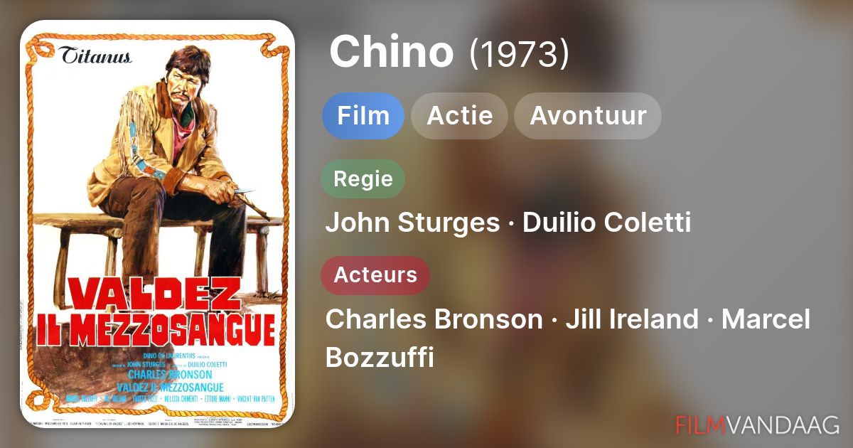 Chino (film, 1973) - FilmVandaag.nl