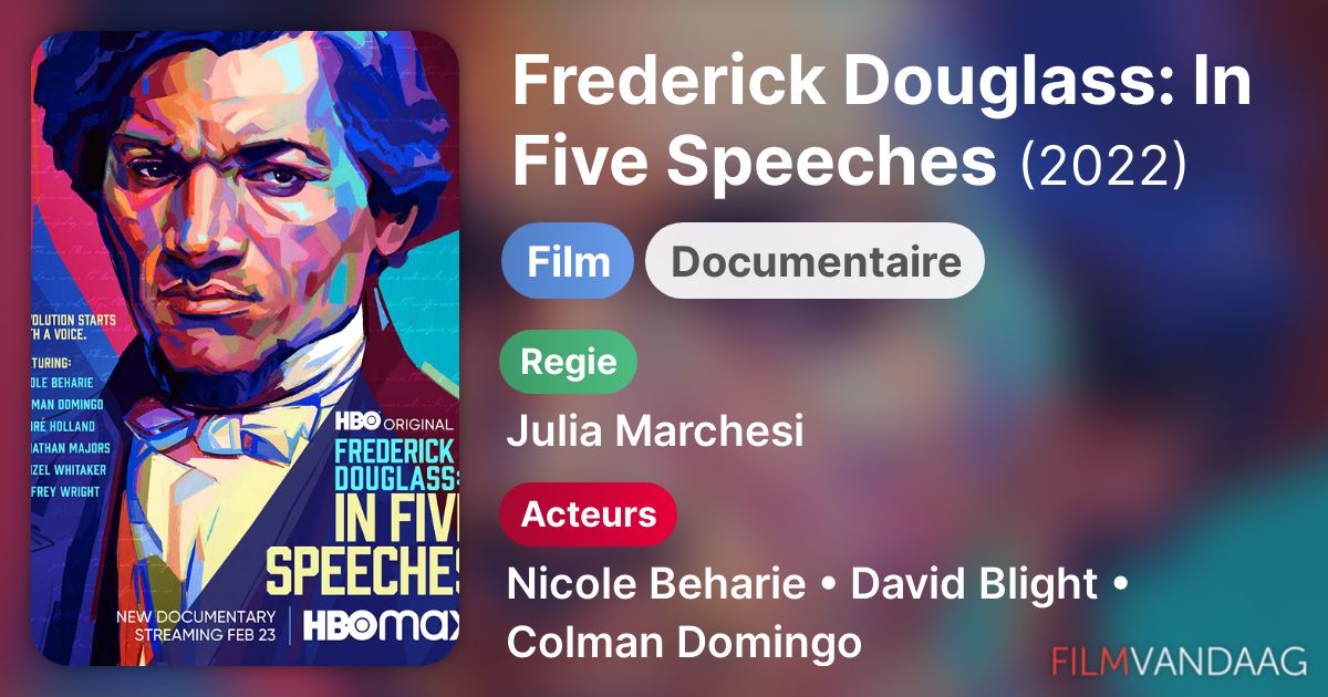 Frederick Douglass: In Five Speeches (film, 2022) - FilmVandaag.nl