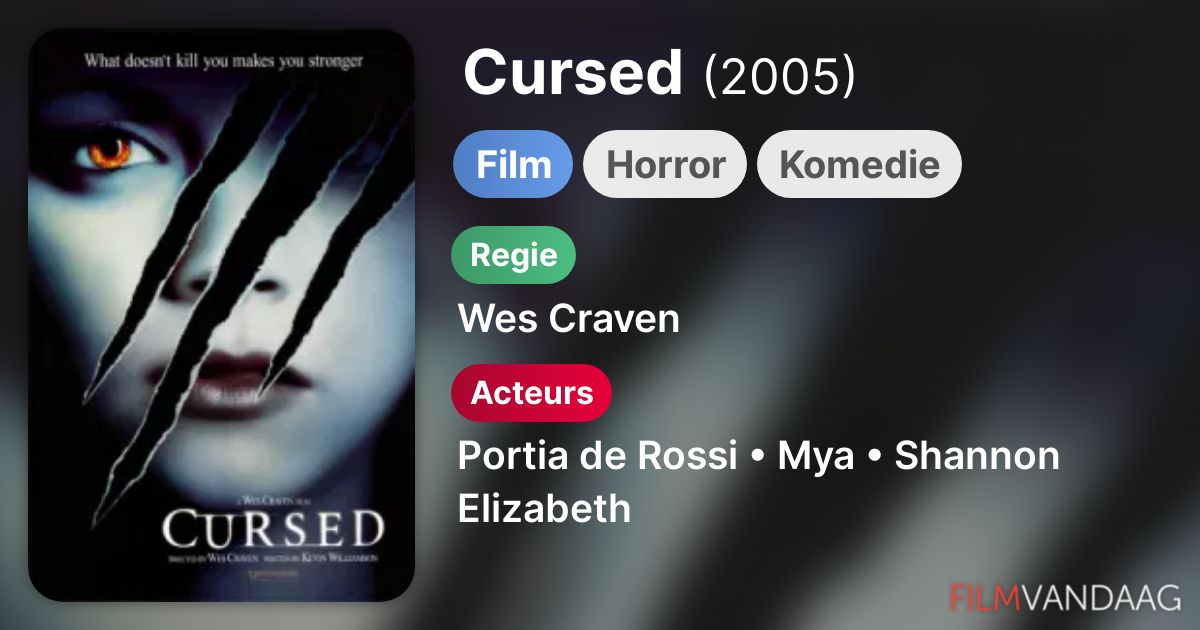Cursed (film, 2005) - FilmVandaag.nl