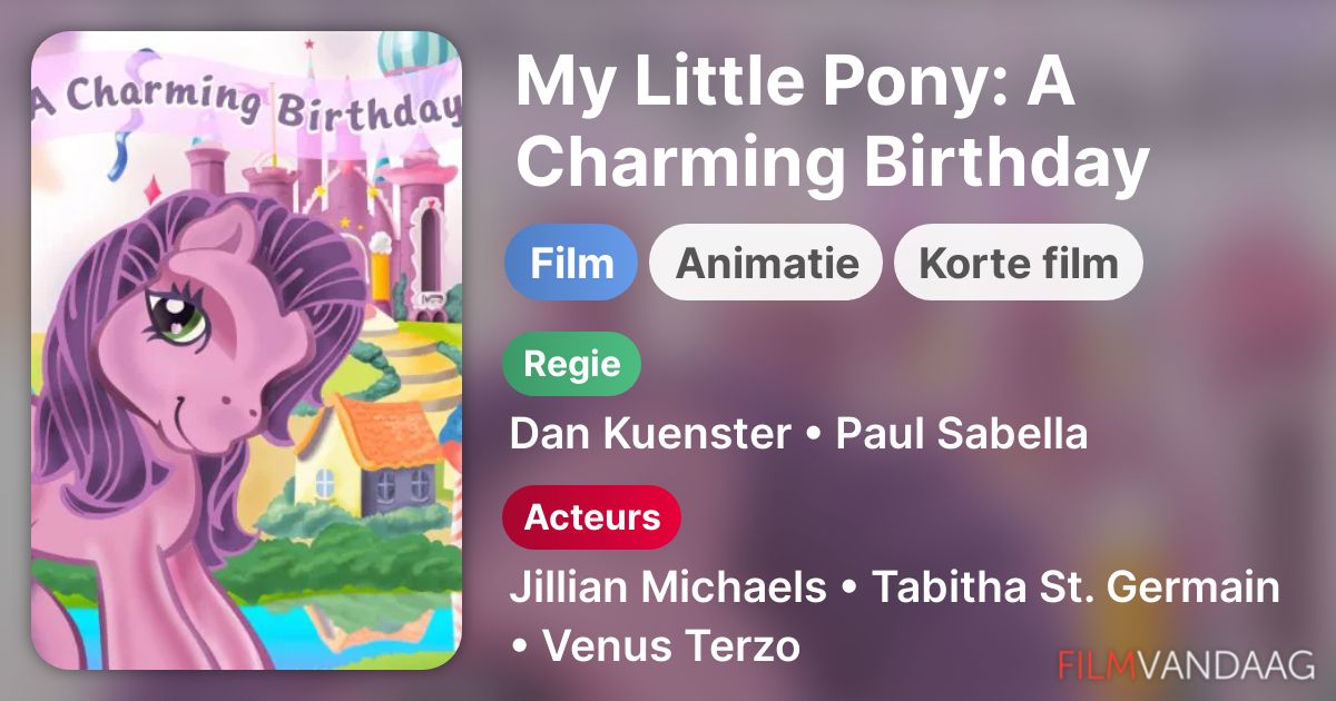 My Little Pony: A Charming Birthday (film, 2003) - FilmVandaag.nl