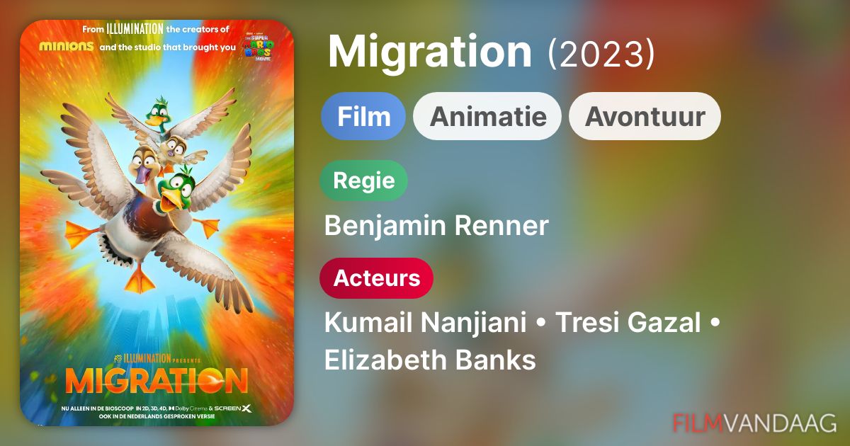 Migration (film, 2023) - FilmVandaag.nl