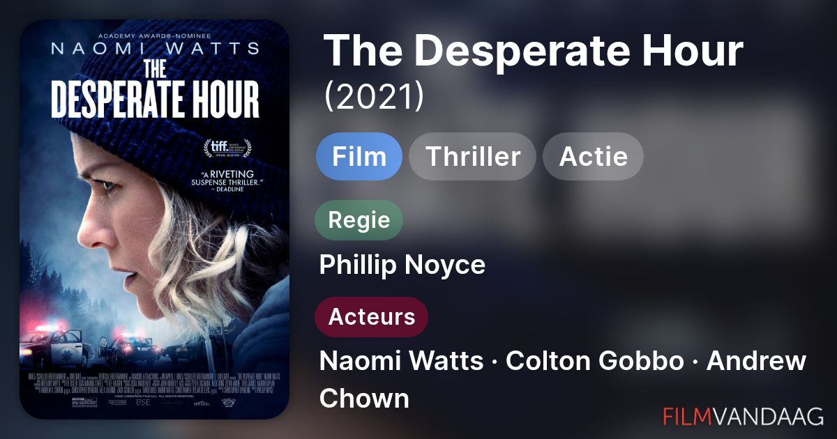The Desperate Hour (film, 2021) - FilmVandaag.nl
