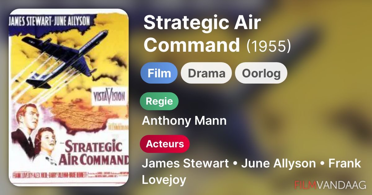 Strategic Air Command (film, 1955) kopen op dvd of blu-ray - FilmVandaag.nl