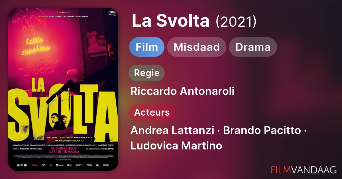 La Svolta (film, 2021) - FilmVandaag.nl
