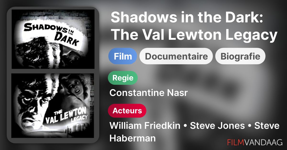Shadows in the Dark: The Val Lewton Legacy (film, 2005) - FilmVandaag.nl