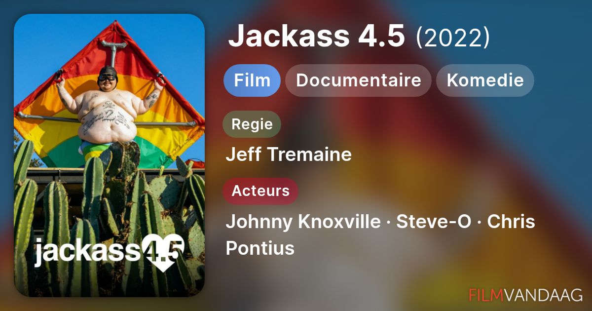 Jackass 4.5 (film, 2022) kopen op dvd of blu-ray - FilmVandaag.nl