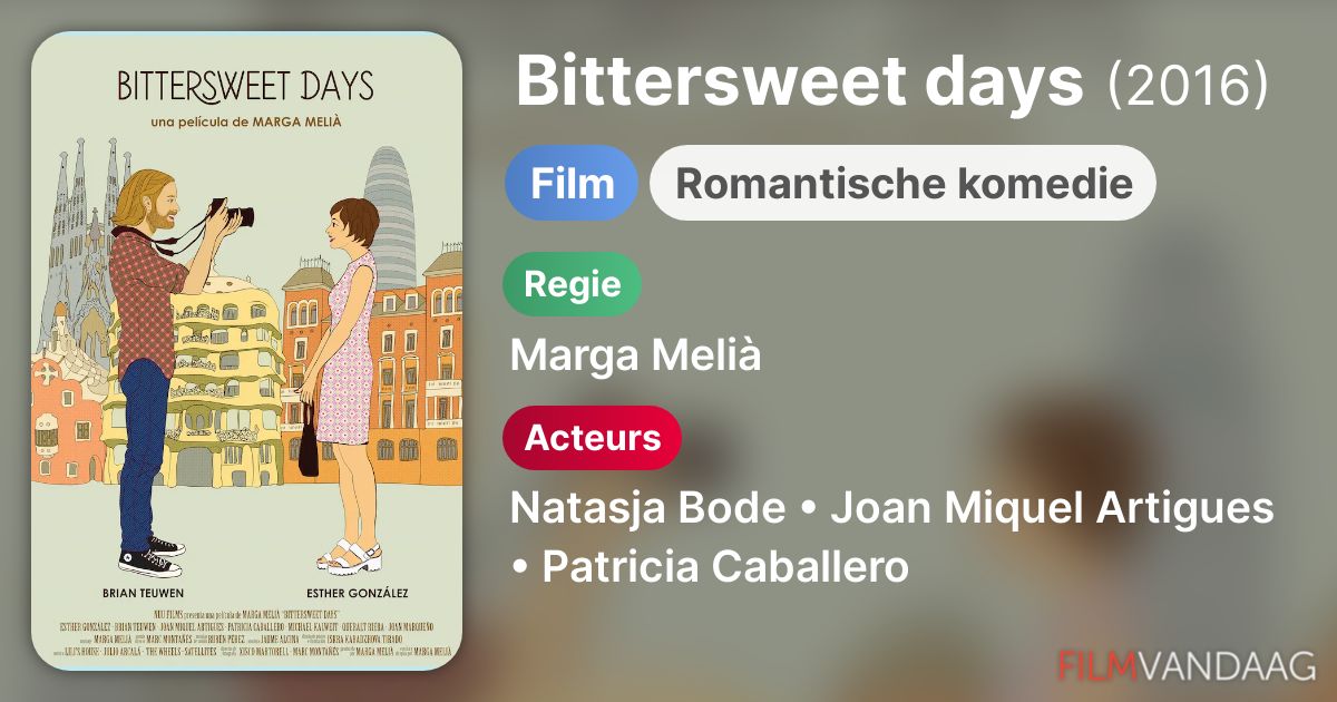 Bittersweet days (film, 2016) - FilmVandaag.nl