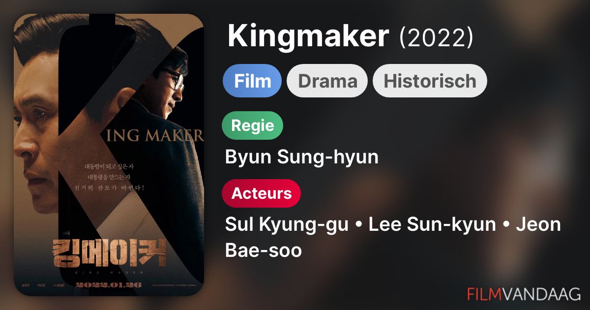 Kingmaker (film, 2022) - FilmVandaag.nl